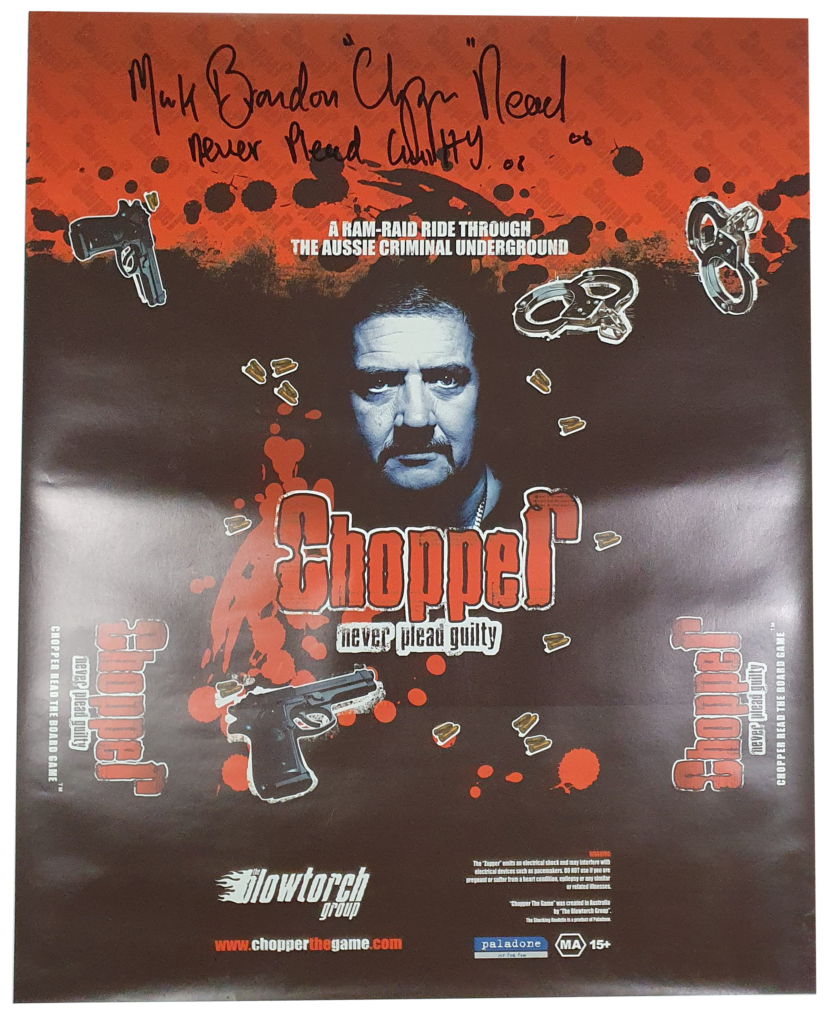 POSTER - Signed Chopper Never Plead Guilty Game Poster - RARE | Chopper ...